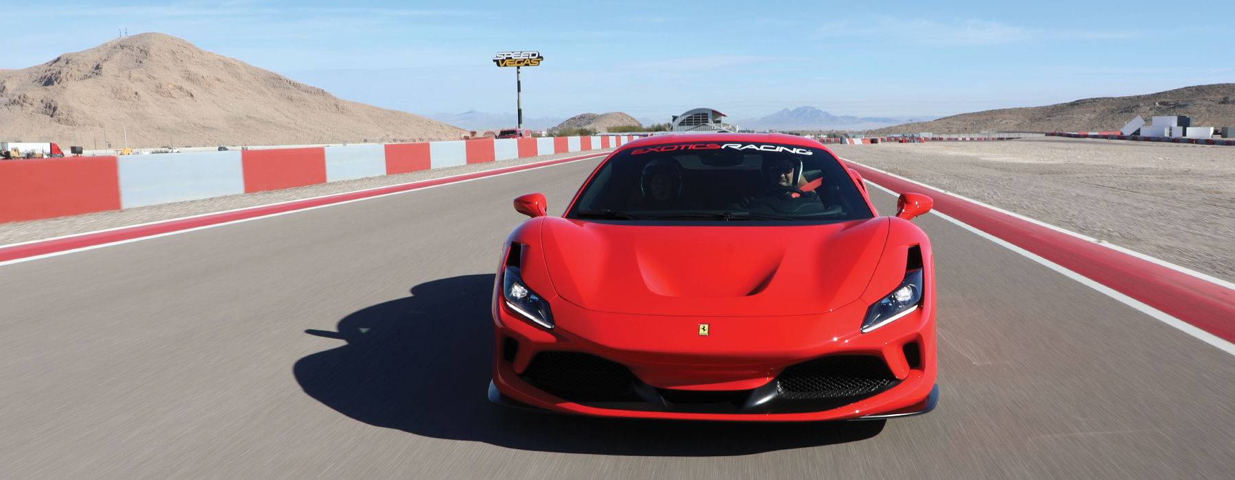 Drive a Ferrari F8 Tributo On a Racetrack at Exotics Racing
